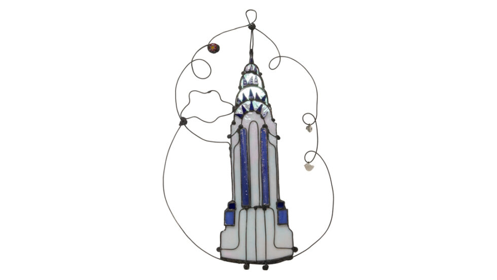 Chrysler Building gift for New York lover - Orchid Stained Glass, Fareham
